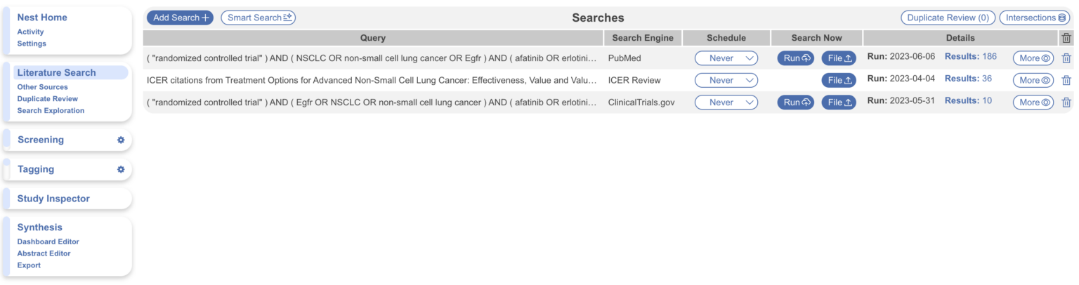 Literature Search: Overview – Nested Knowledge