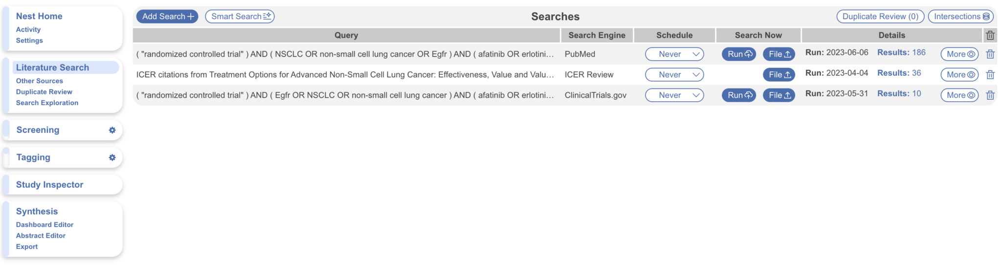 Literature Search: Overview – Nested Knowledge