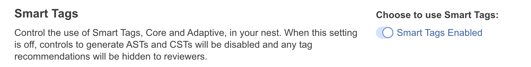 Nest Settings – Nested Knowledge