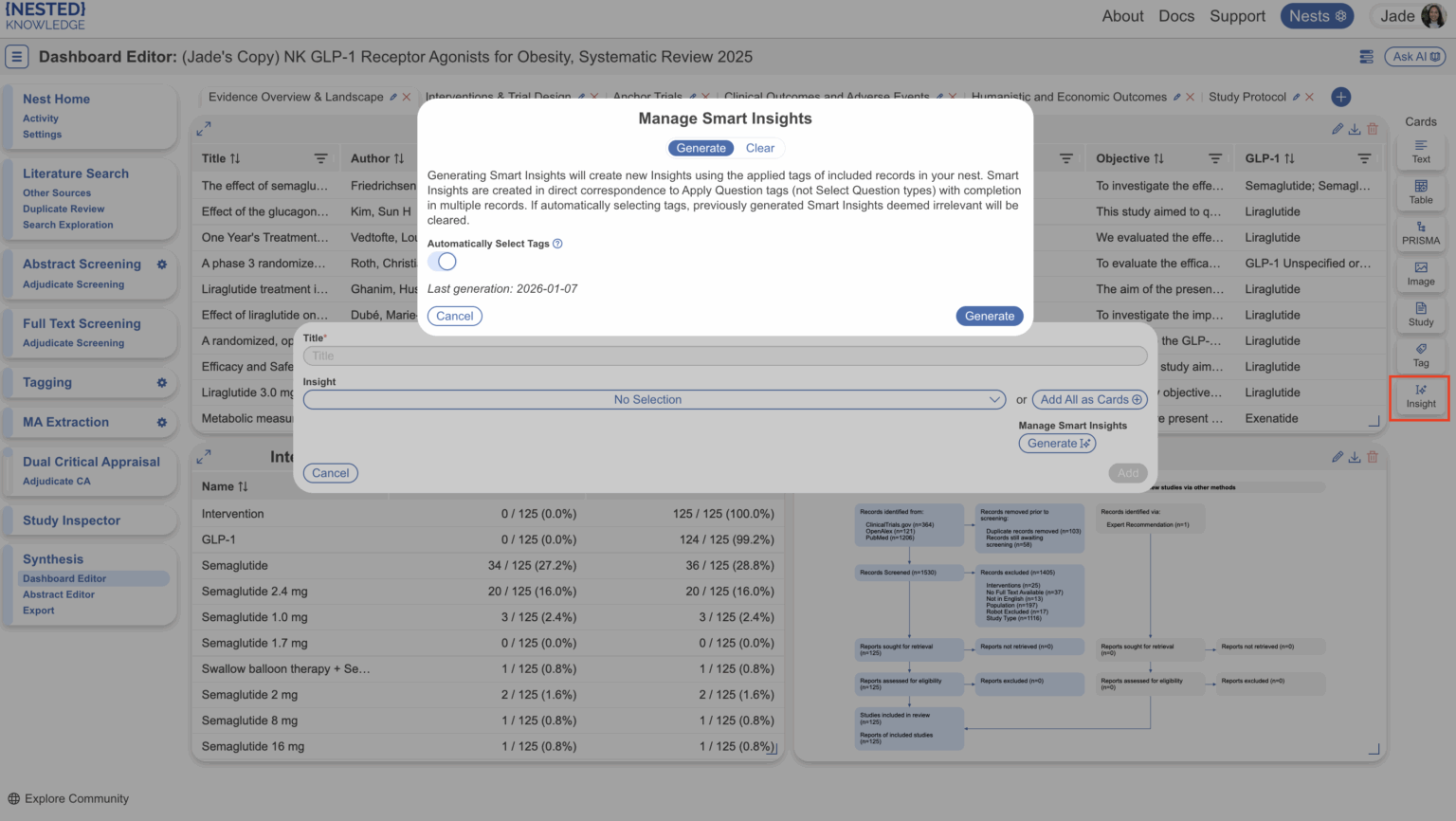 Dashboard Editor – Nested Knowledge