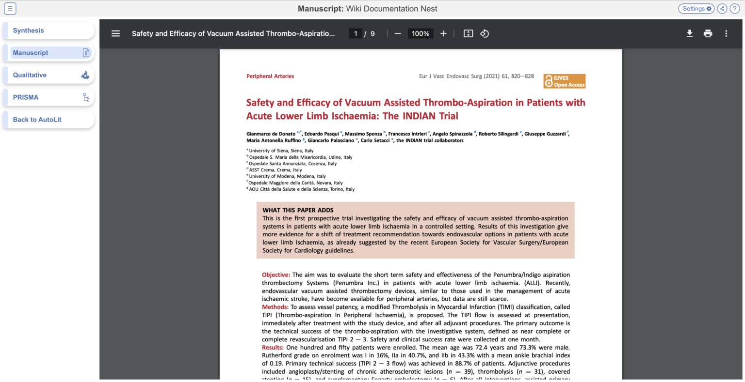 Nest Settings – Nested Knowledge