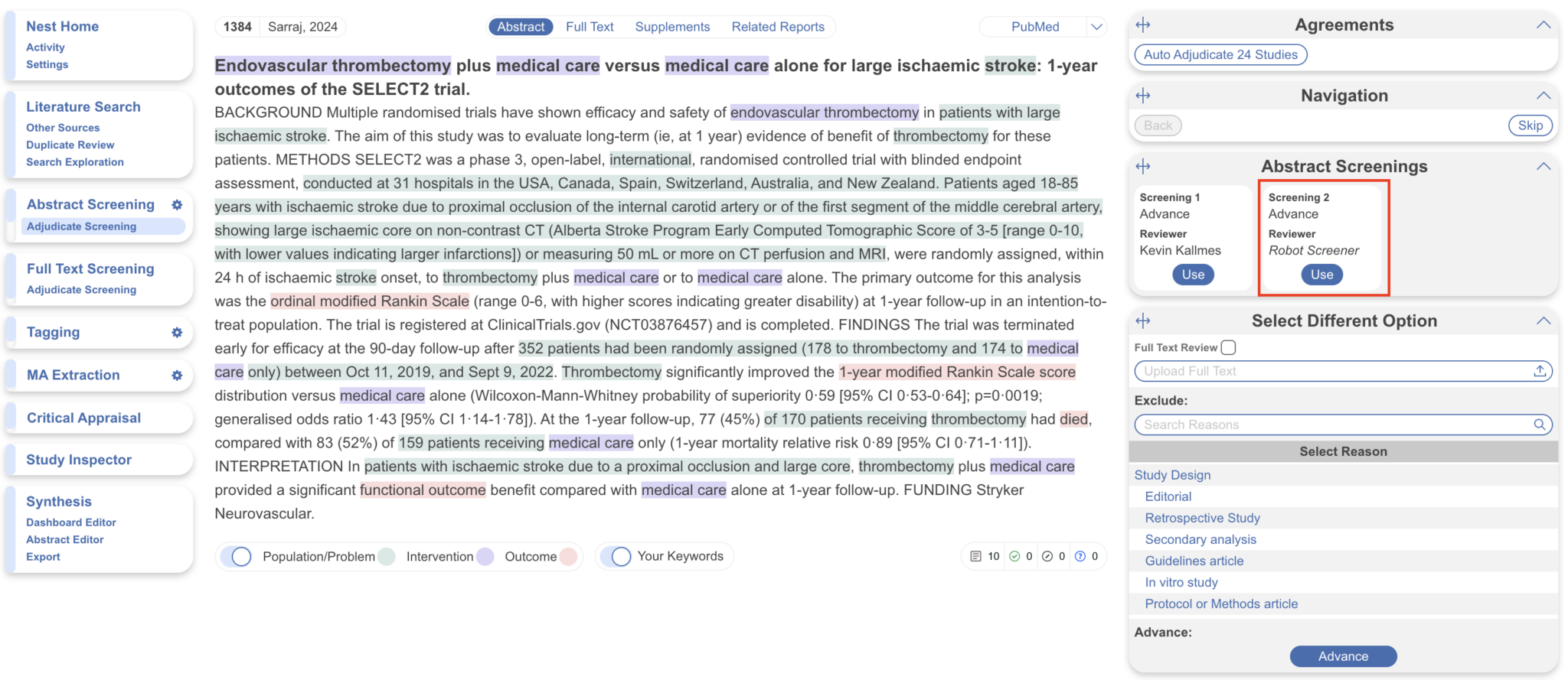 Artificial Intelligence in Nested Knowledge – Nested Knowledge