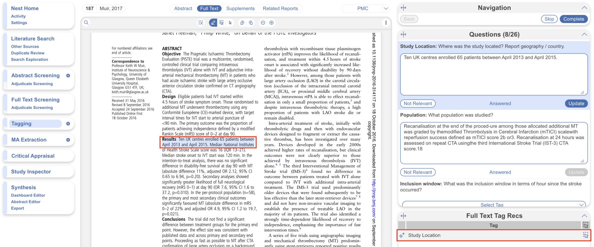 Artificial Intelligence in Nested Knowledge – Nested Knowledge