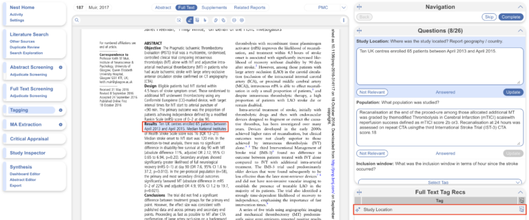 Artificial Intelligence in Nested Knowledge – Nested Knowledge