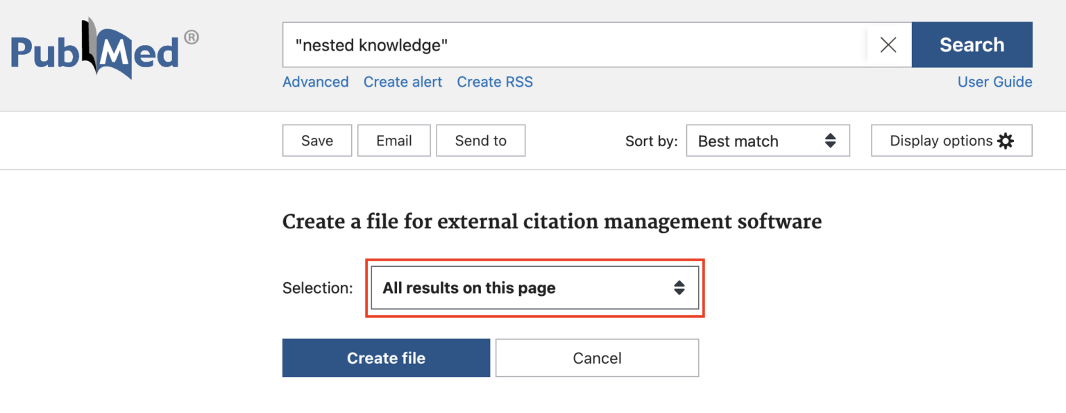 Import Search Files – Nested Knowledge