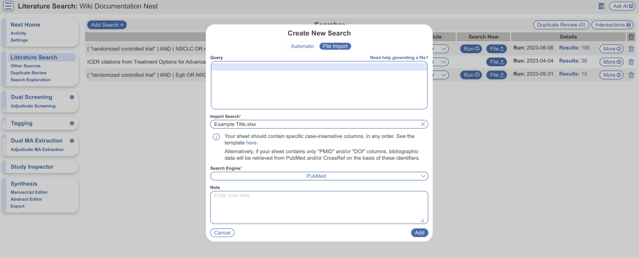 Import Search Files – Nested Knowledge Import Search Files – Nested Knowledge