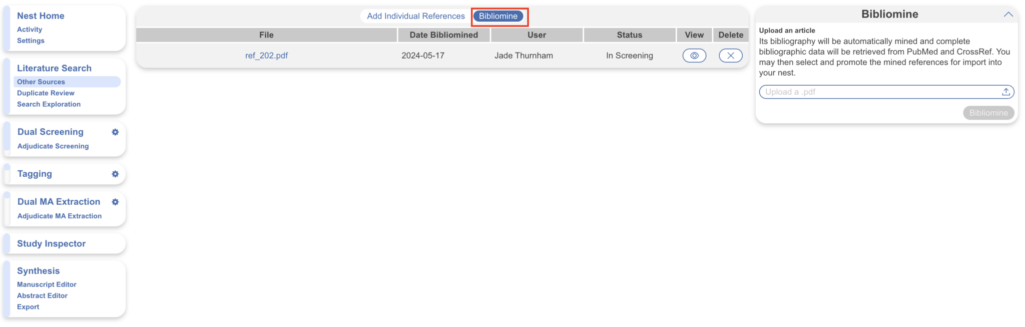Other Sources – Nested Knowledge