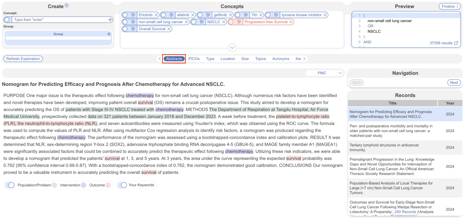 Search Exploration – Nested Knowledge