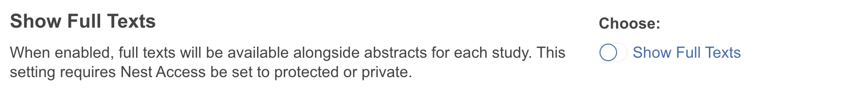 Nest Settings – Nested Knowledge