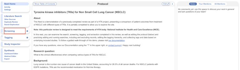 Screen Records – Nested Knowledge