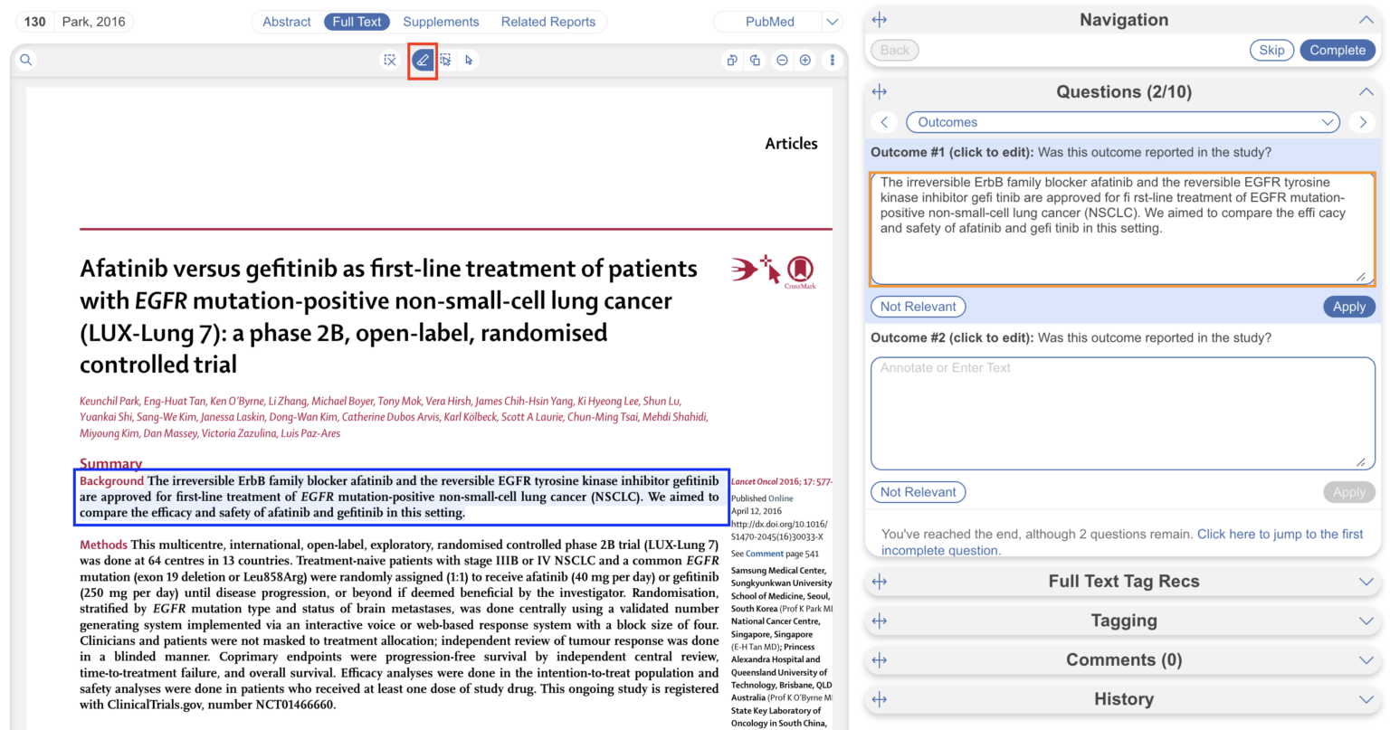 Applying Tags – Nested Knowledge