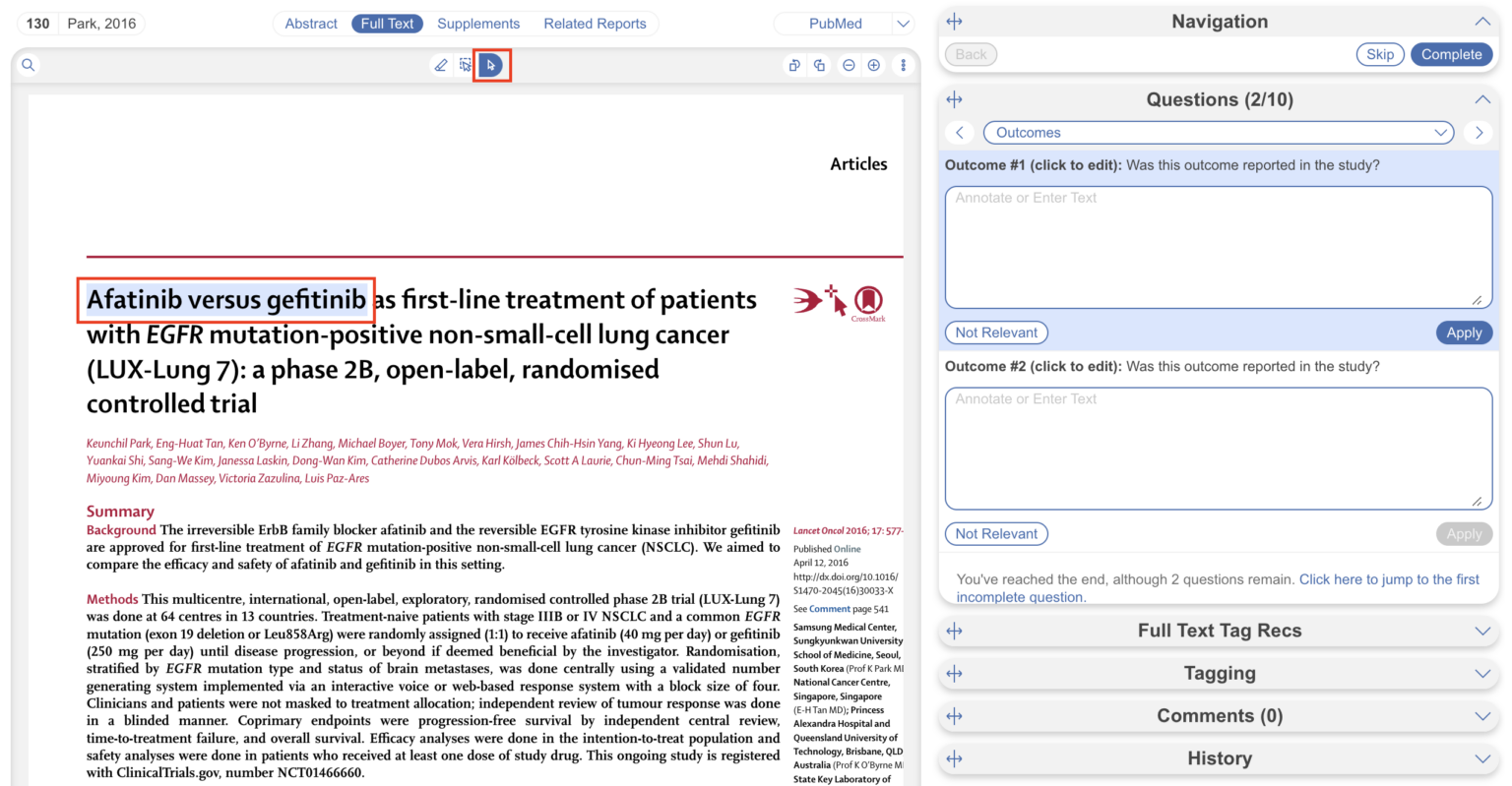Applying Tags – Nested Knowledge