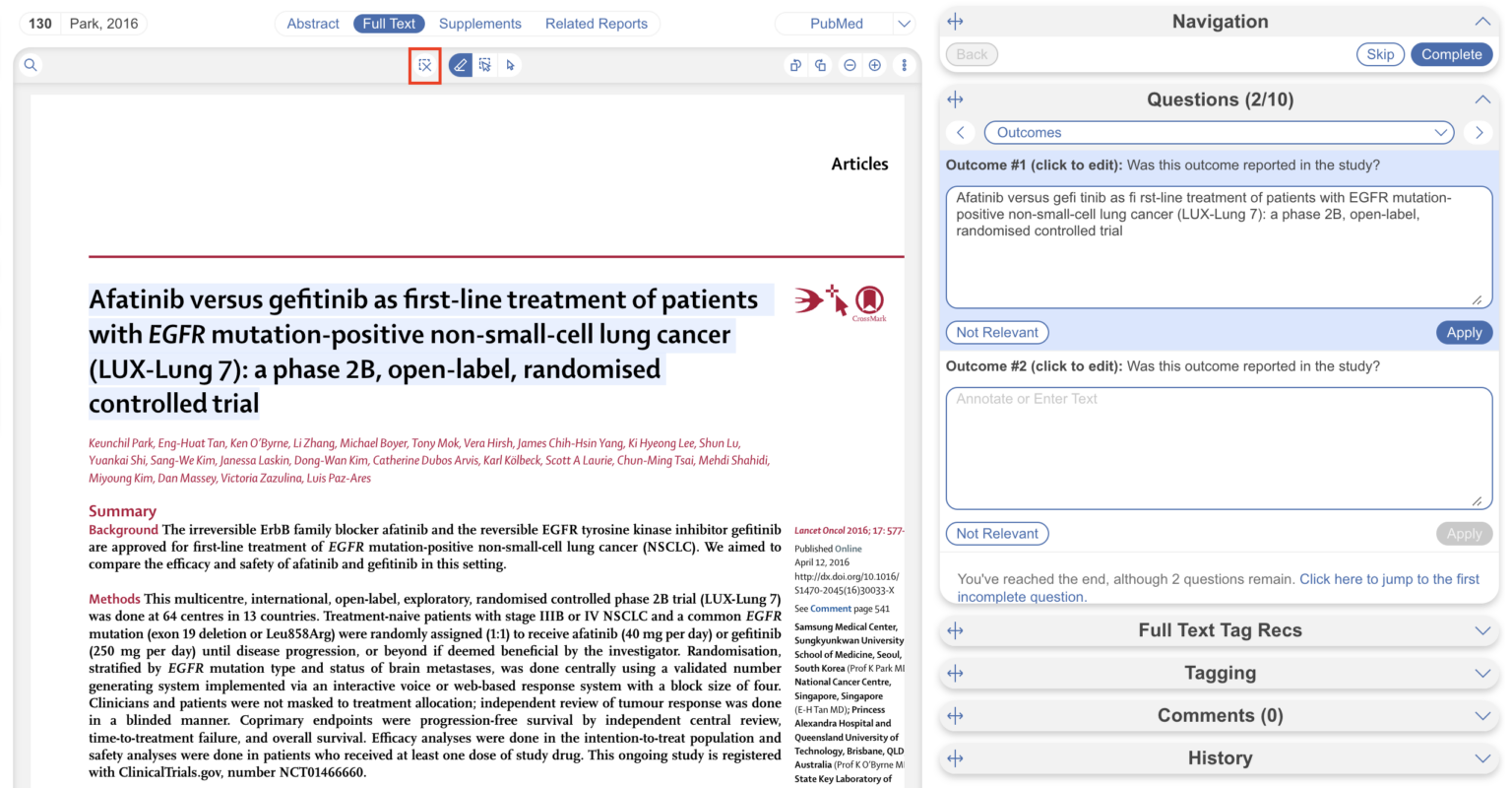 Applying Tags – Nested Knowledge