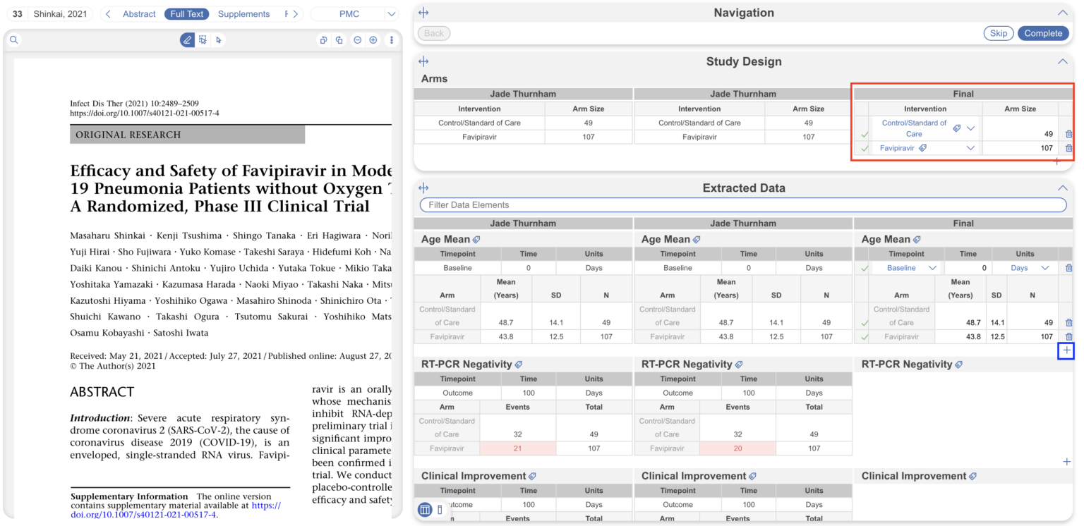 Dual MA Extraction – Nested Knowledge