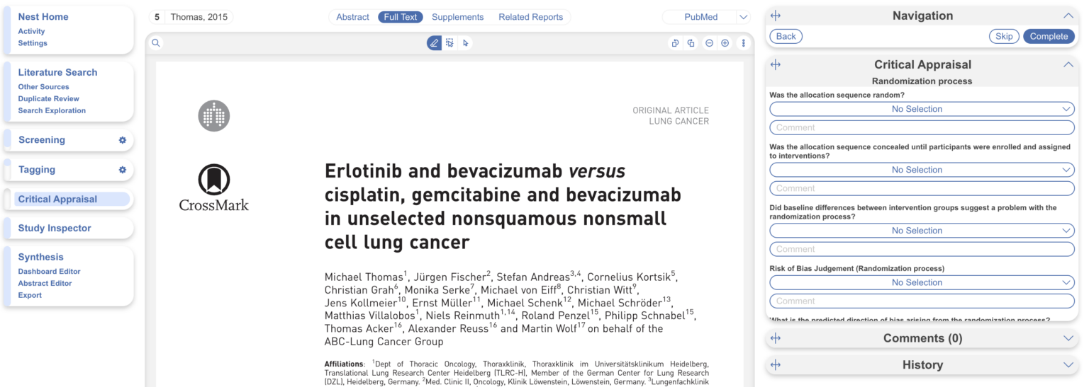 Critical Appraisal: Overview – Nested Knowledge