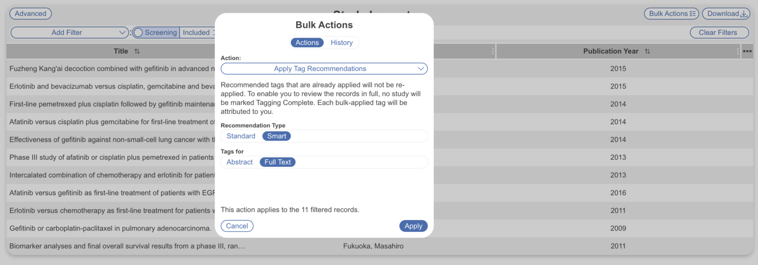 Bulk Actions – Nested Knowledge