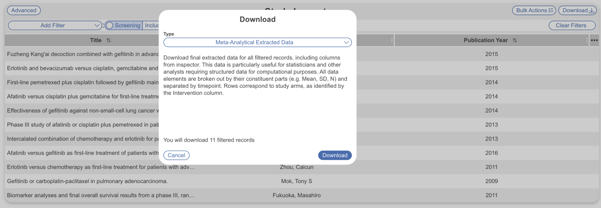 Download from Inspector – Nested Knowledge
