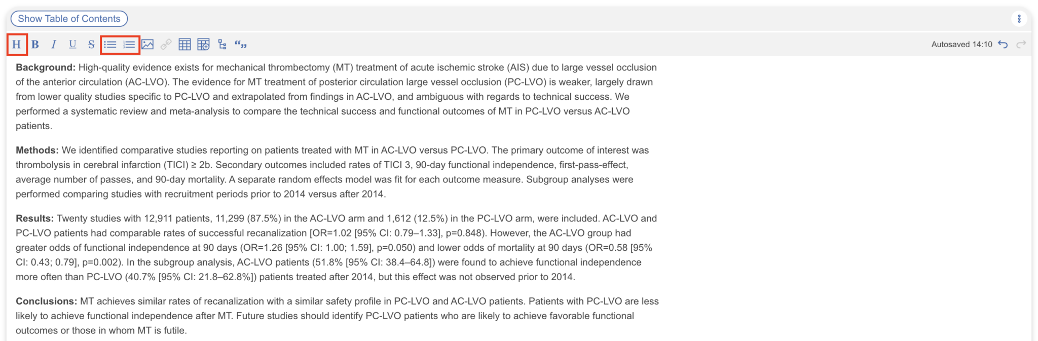 Manuscript Editor – Nested Knowledge