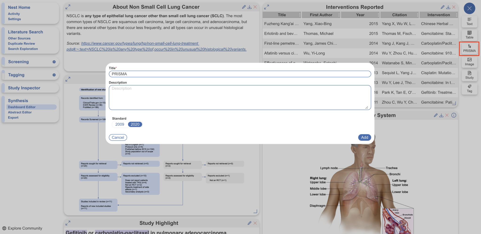 Dashboard Editor – Nested Knowledge