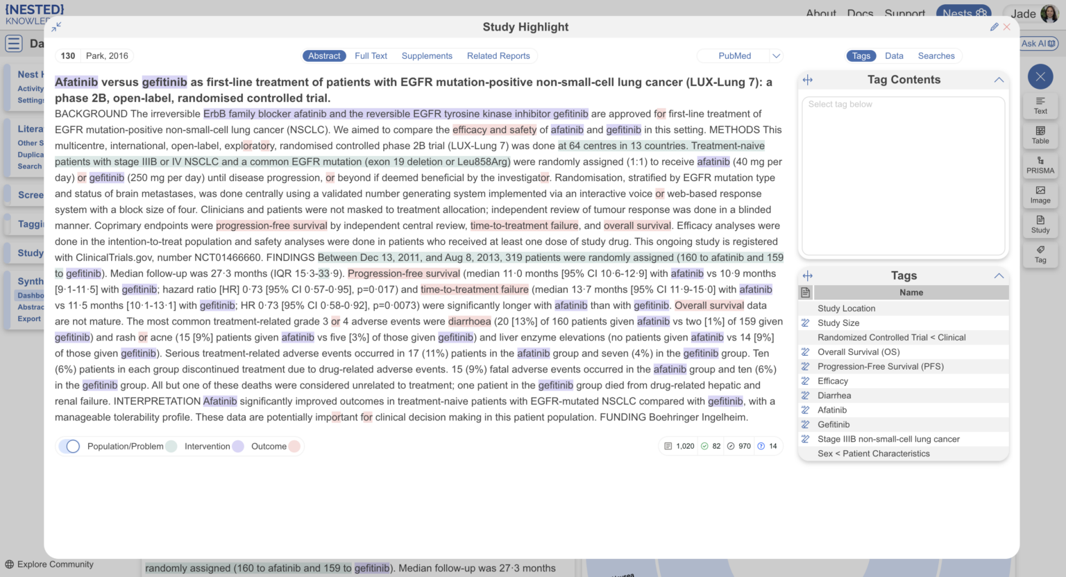 Dashboard Editor – Nested Knowledge