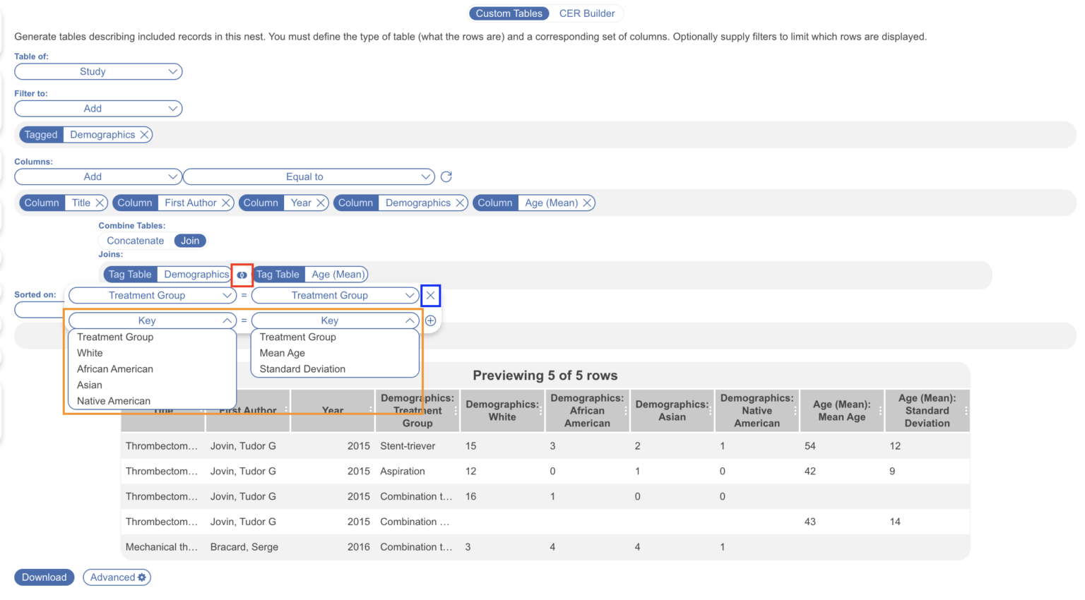 One-time Exports: Custom & CER docs – Nested Knowledge