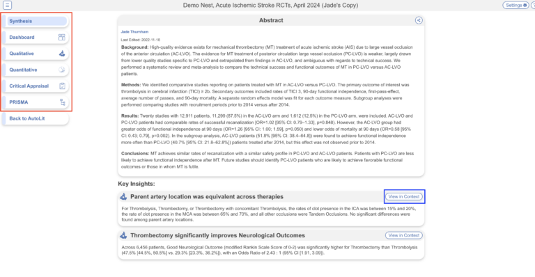 Synthesis – Nested Knowledge
