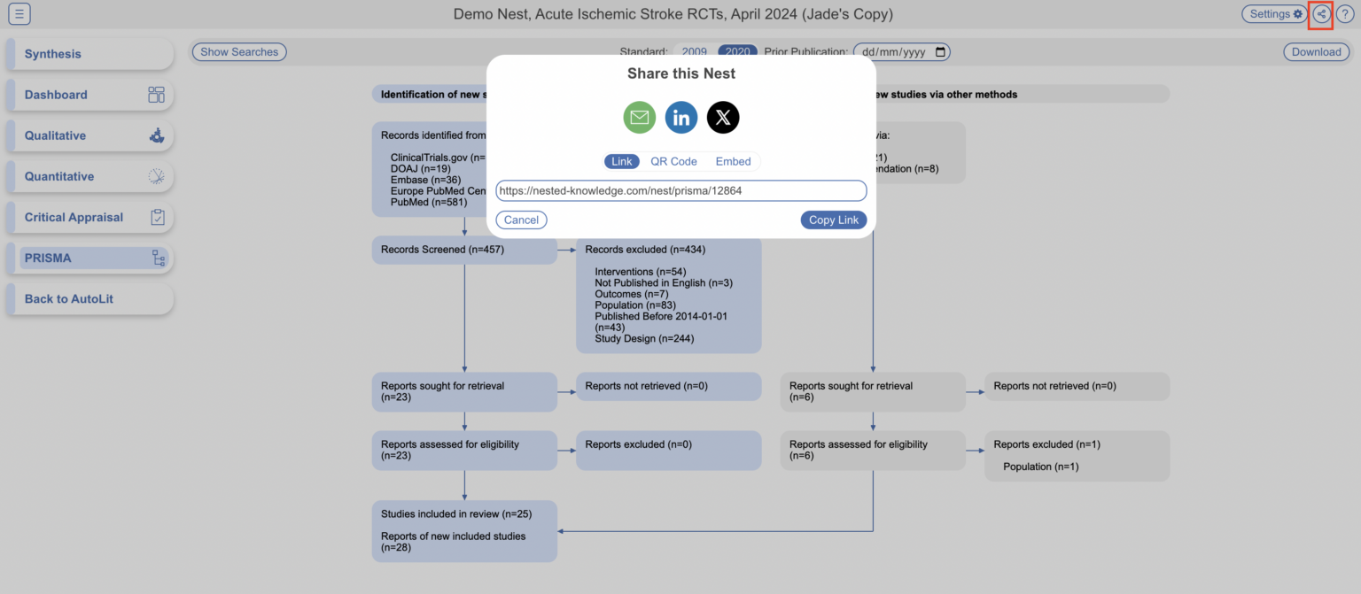 PRISMA Chart – Nested Knowledge