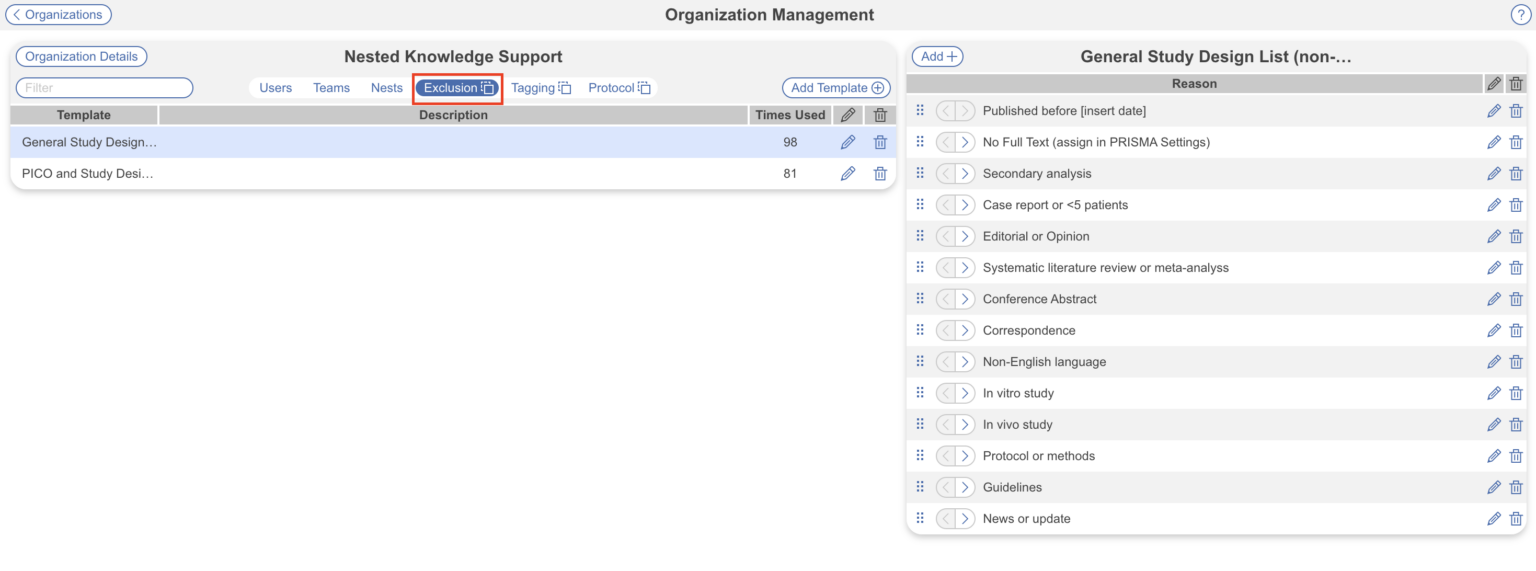 Organizational Templates – Nested Knowledge