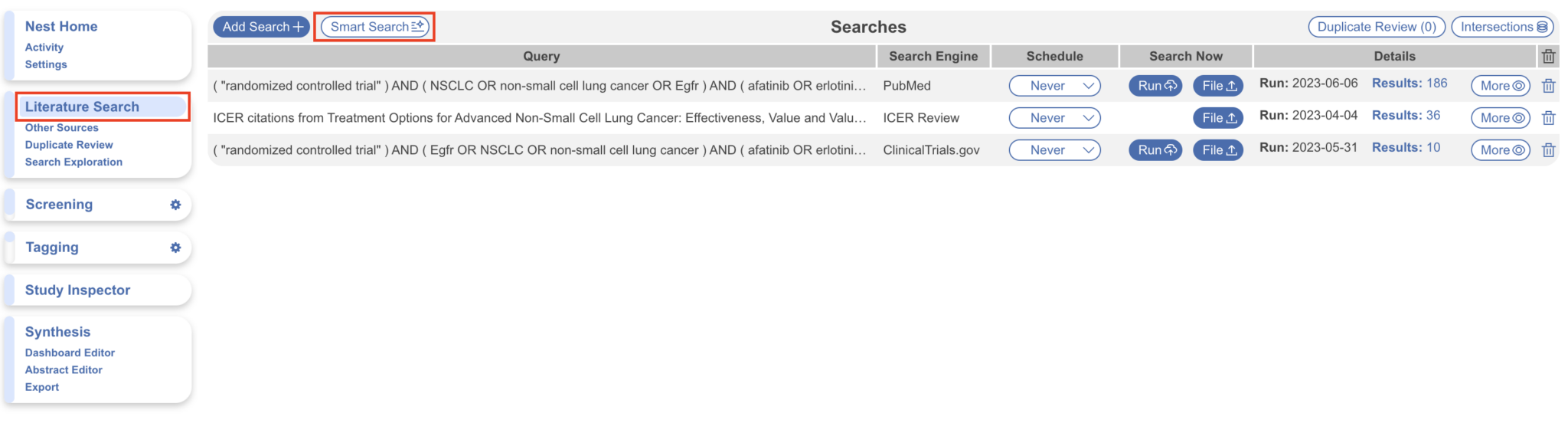 Smart Search – Nested Knowledge