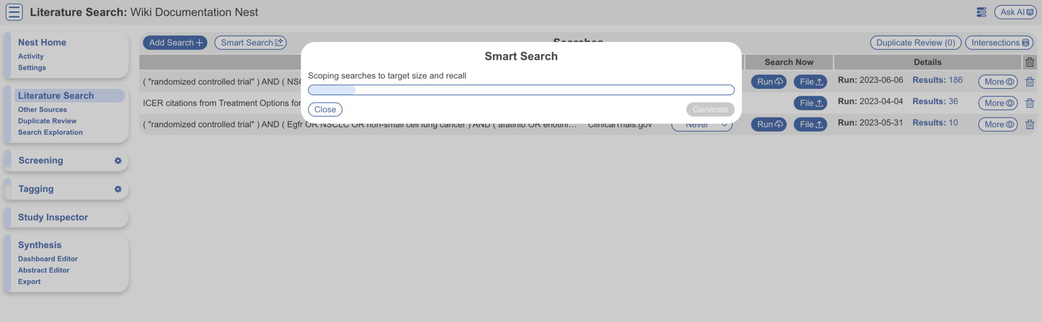 Smart Search – Nested Knowledge